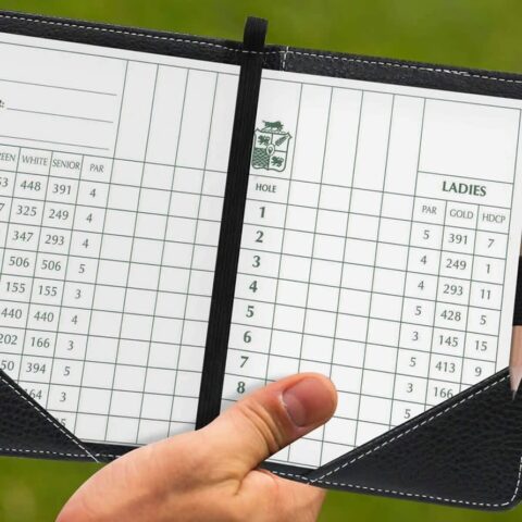 Callaway Leather Premium Score Card Holder - The Golf Factory