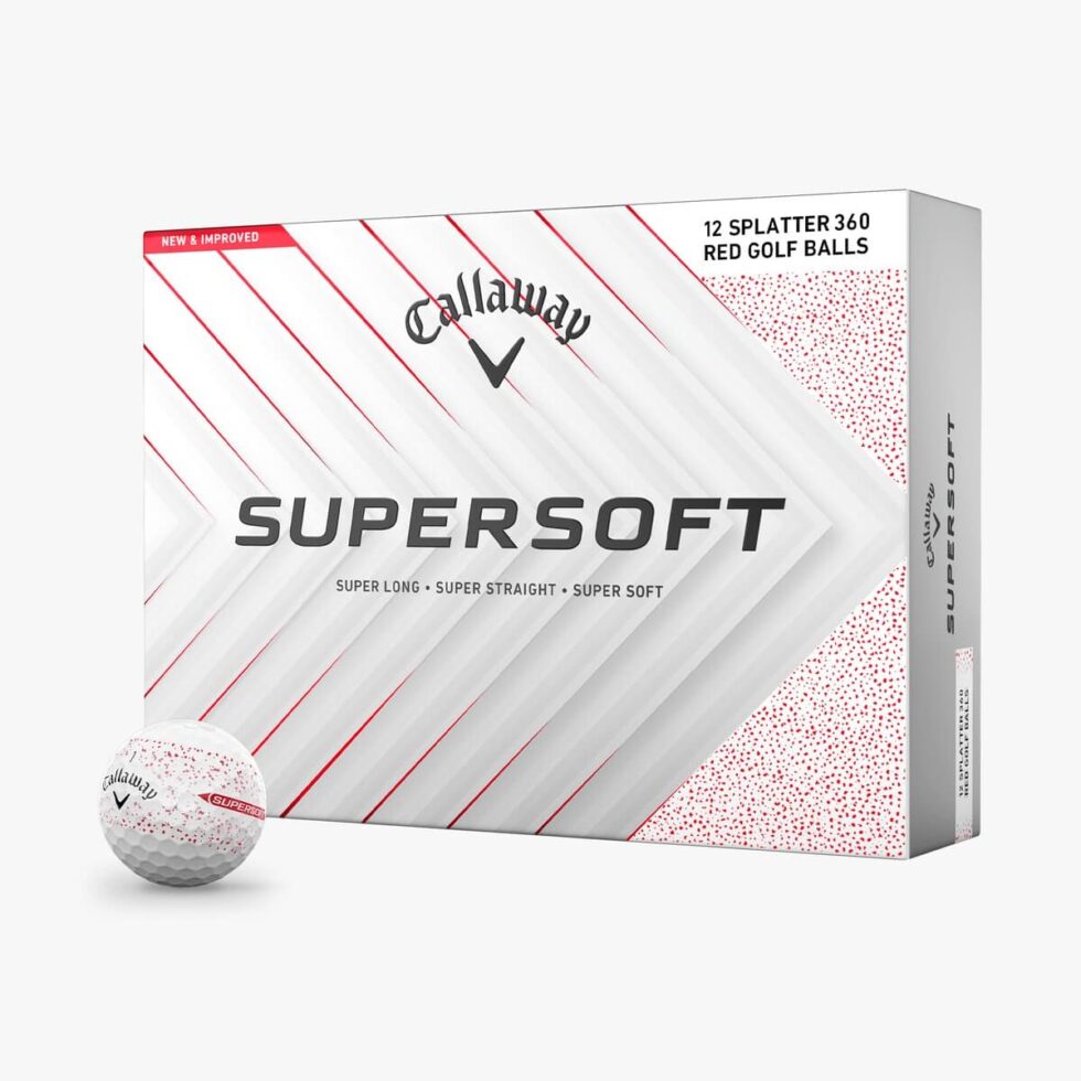 Callaway 25 Supersoft Splatter 360 - Red - The Golf Factory